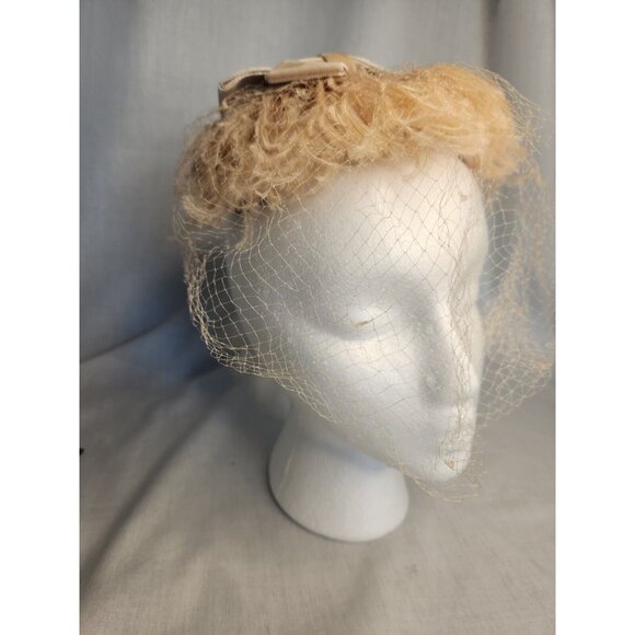 Norman Paulvin | Accessories | Vintage Cream Ostrich Feather Hat By ...